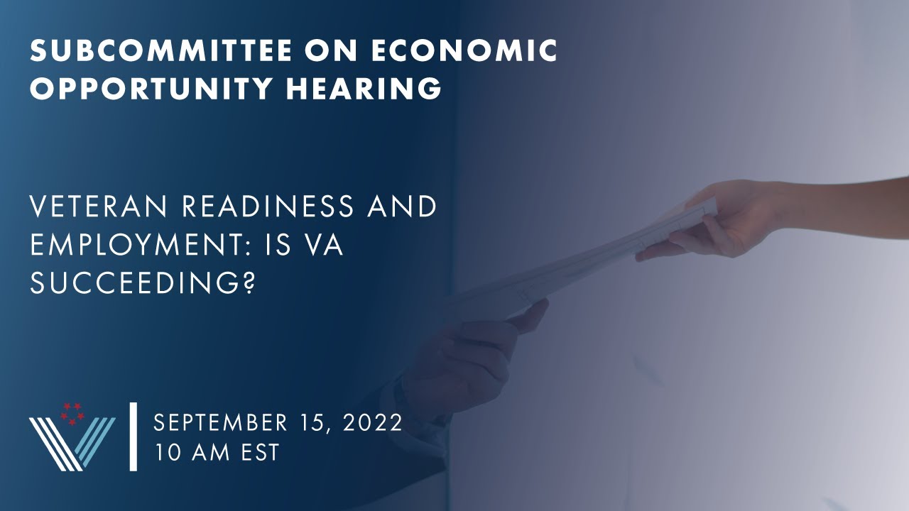 Veteran Readiness and Employment: Is VA Succeeding? - YouTube