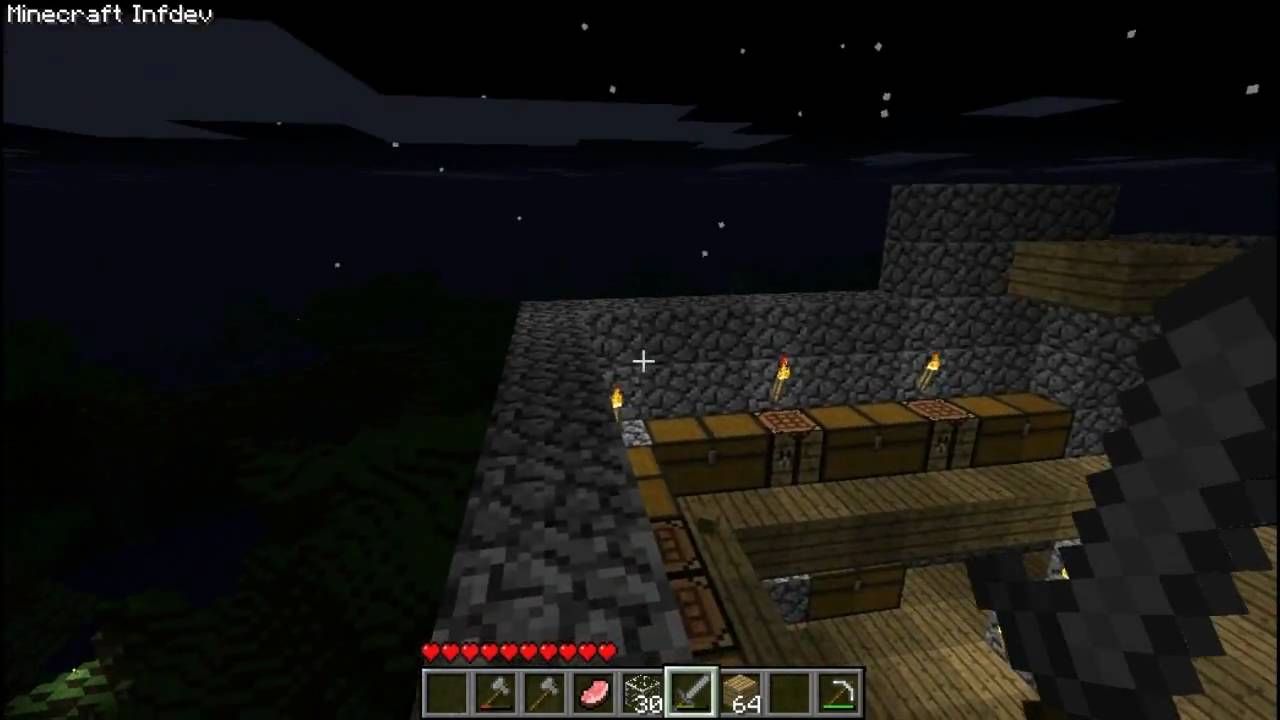 Minecraft Infdev - Royal Castle (Under Construction) - YouTube