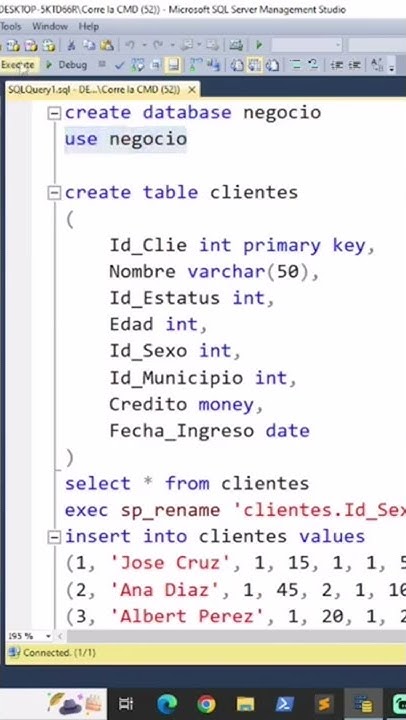 Sql crear Base de datos - YouTube