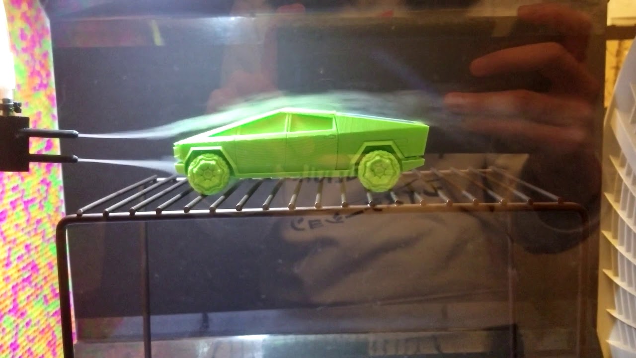 very quick test of 2 nozzle smoke rake - YouTube