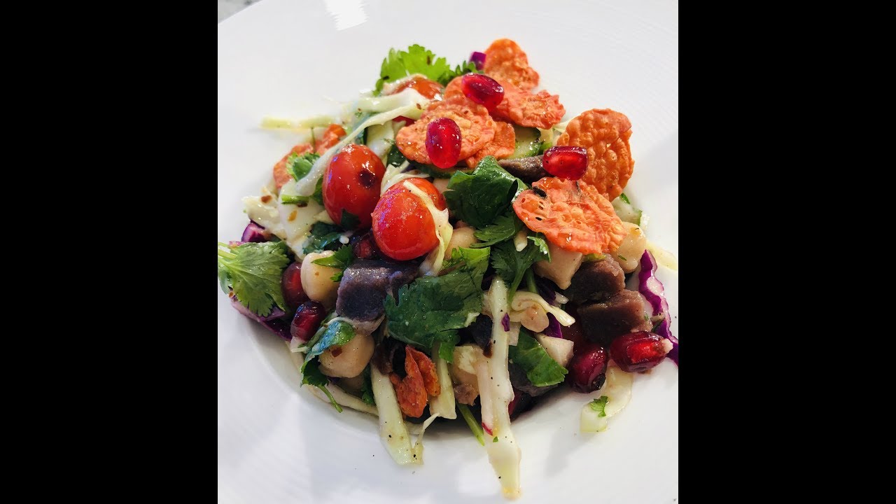 Recovery Salad | Sports Fitness Recipe | Chickpeas & Cabbage | Vaidyaji ...