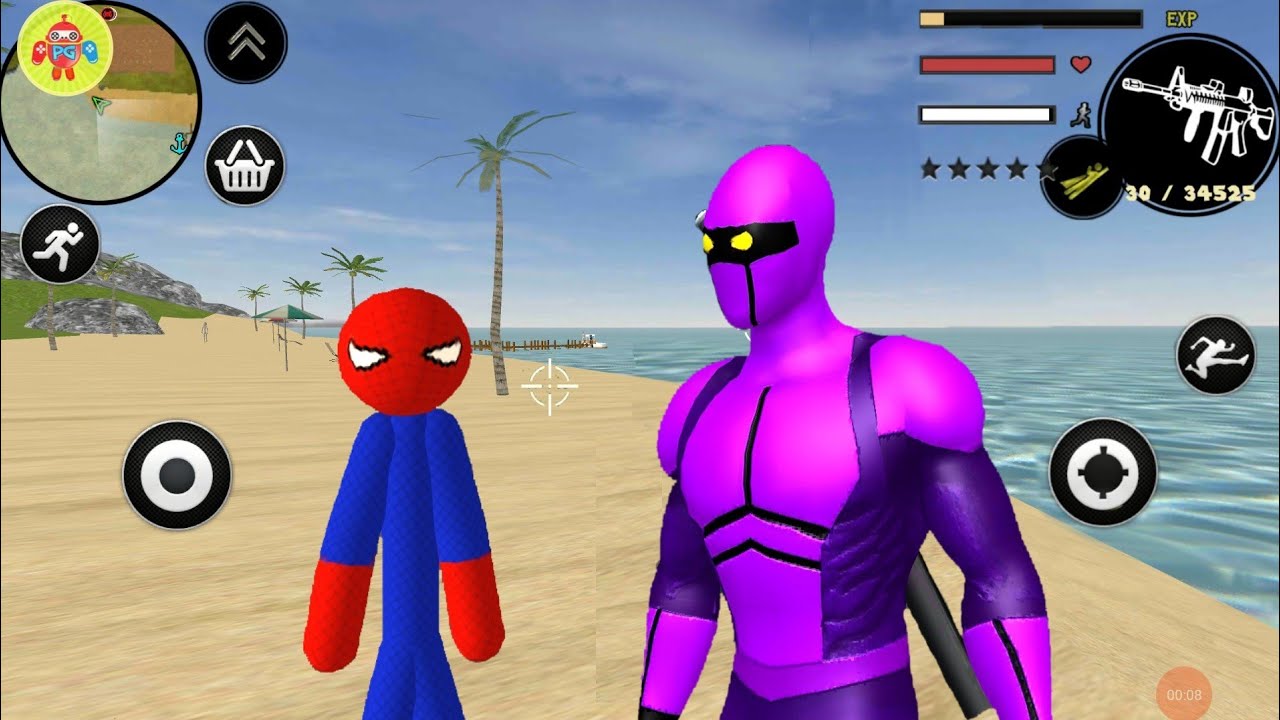 Spider Stickman Rope Hero Vs Spider Ninja Superhero Simulator - Android ...
