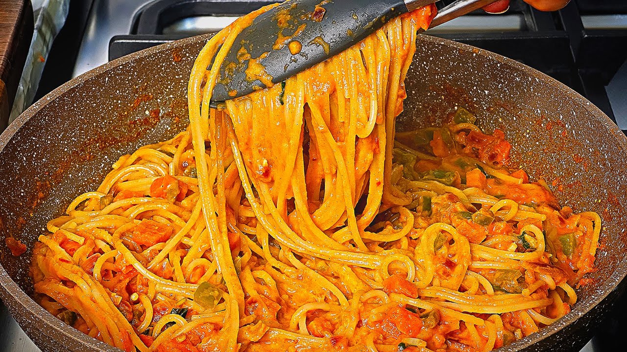 Classic tomato spaghetti ! Easy pasta recipe! Tasty tomato spaghetti ...