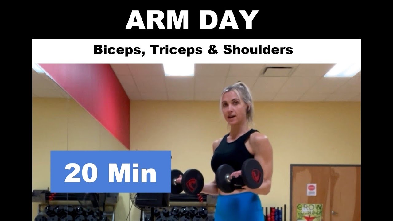 Arm Day Follow Along! Transform Your Arms in 20 Minutes, twice a week ...