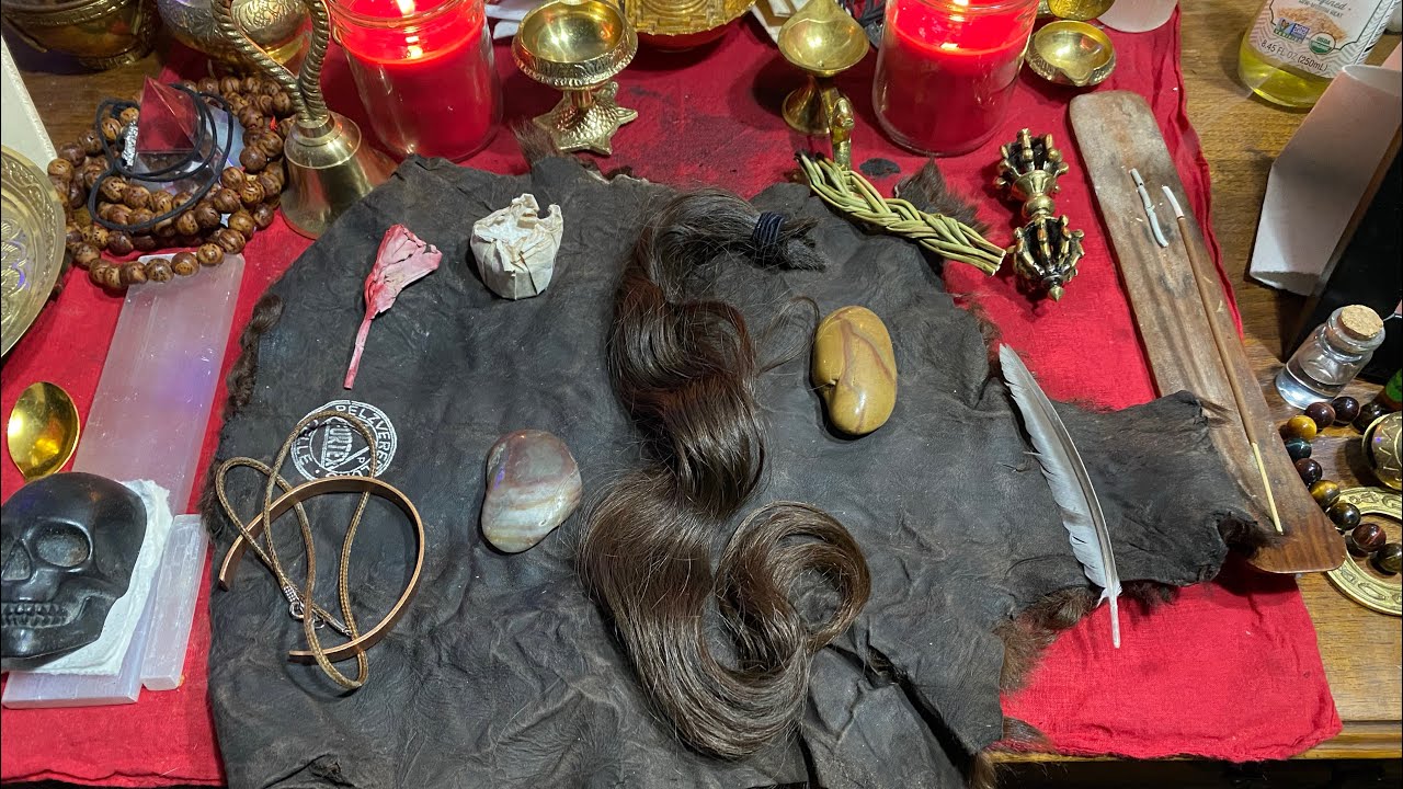 Creating a Shamanic Power Bundle using My Own Hair - YouTube