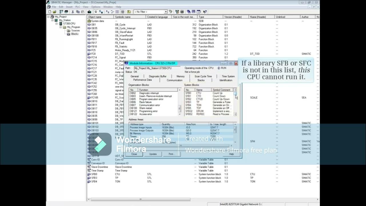 90: Module Information: Performance Data Tab || Simatic Manager Step 7 Tutorial - YouTube