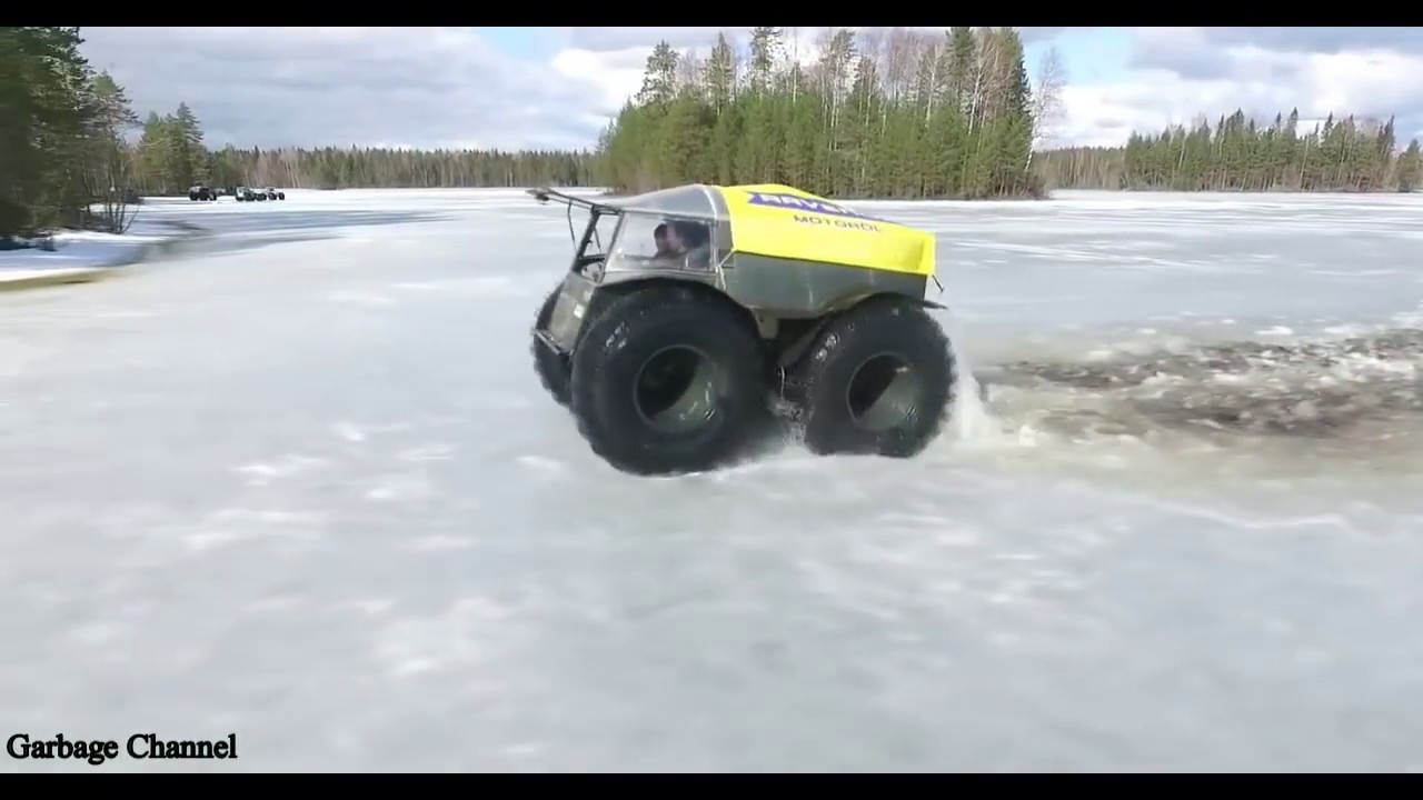 Driving an Off-Road Truck on Soft Ice Looks Sketchy as Hell