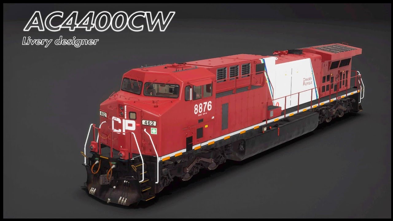 AC4400CW (TSW2/ PS4) CP 8876 on livery designer - Time Elapse - YouTube