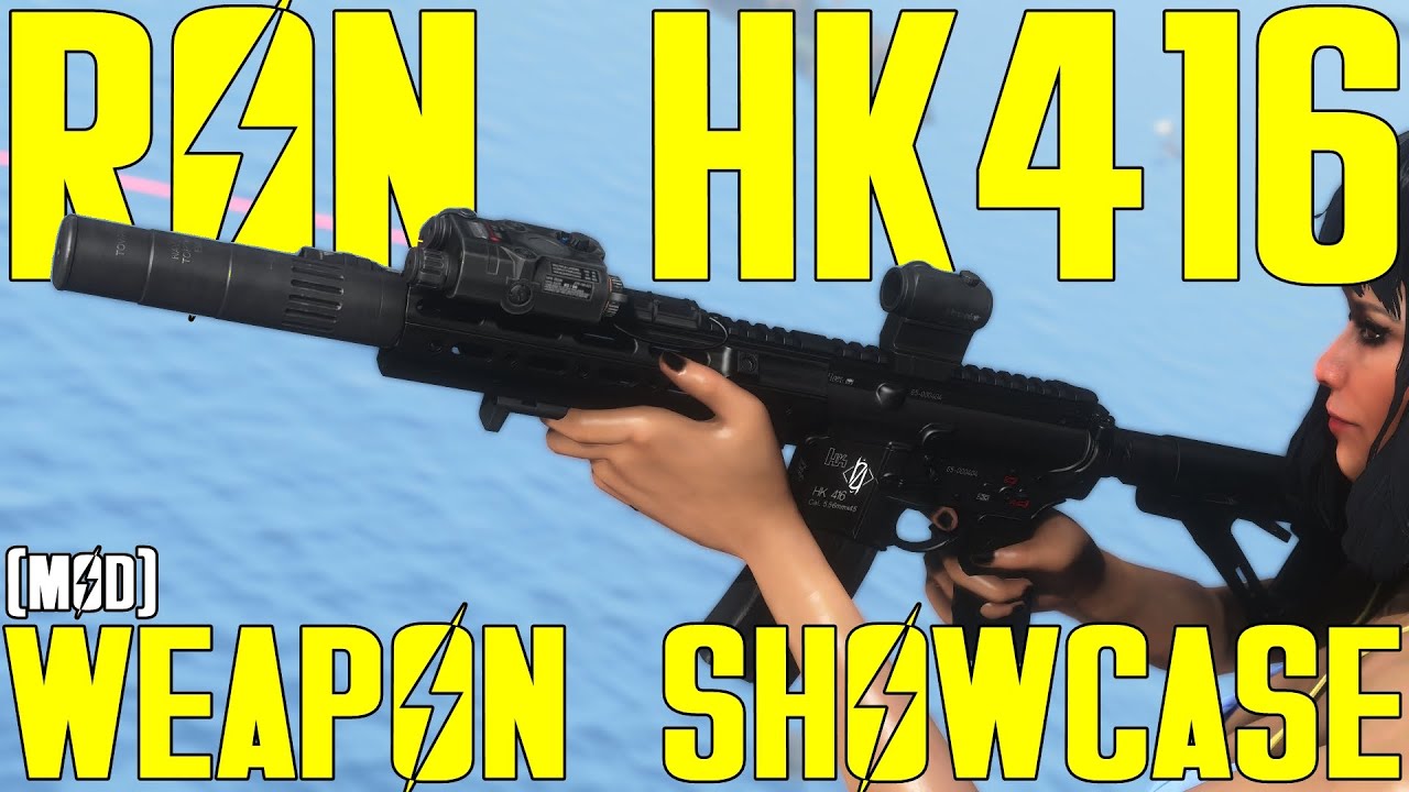 Fallout 4: RON HK416 - Weapon Mod Showcase - YouTube