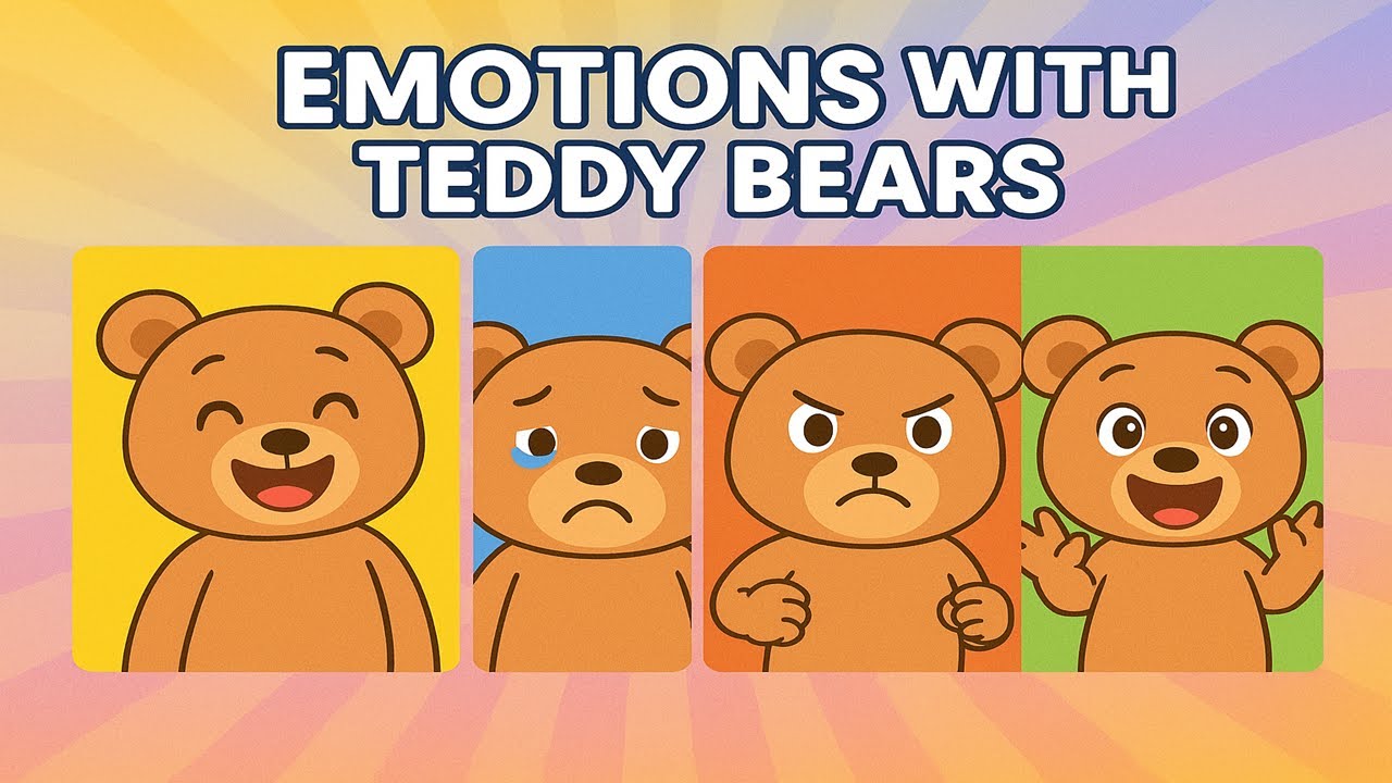 Emotions with Teddy Bears 🧸 | Learn Feelings Song for Kids - YouTube