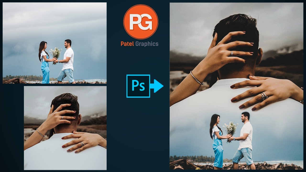 How to edit couple photos || Double Exposure Effect in Photoshop ...