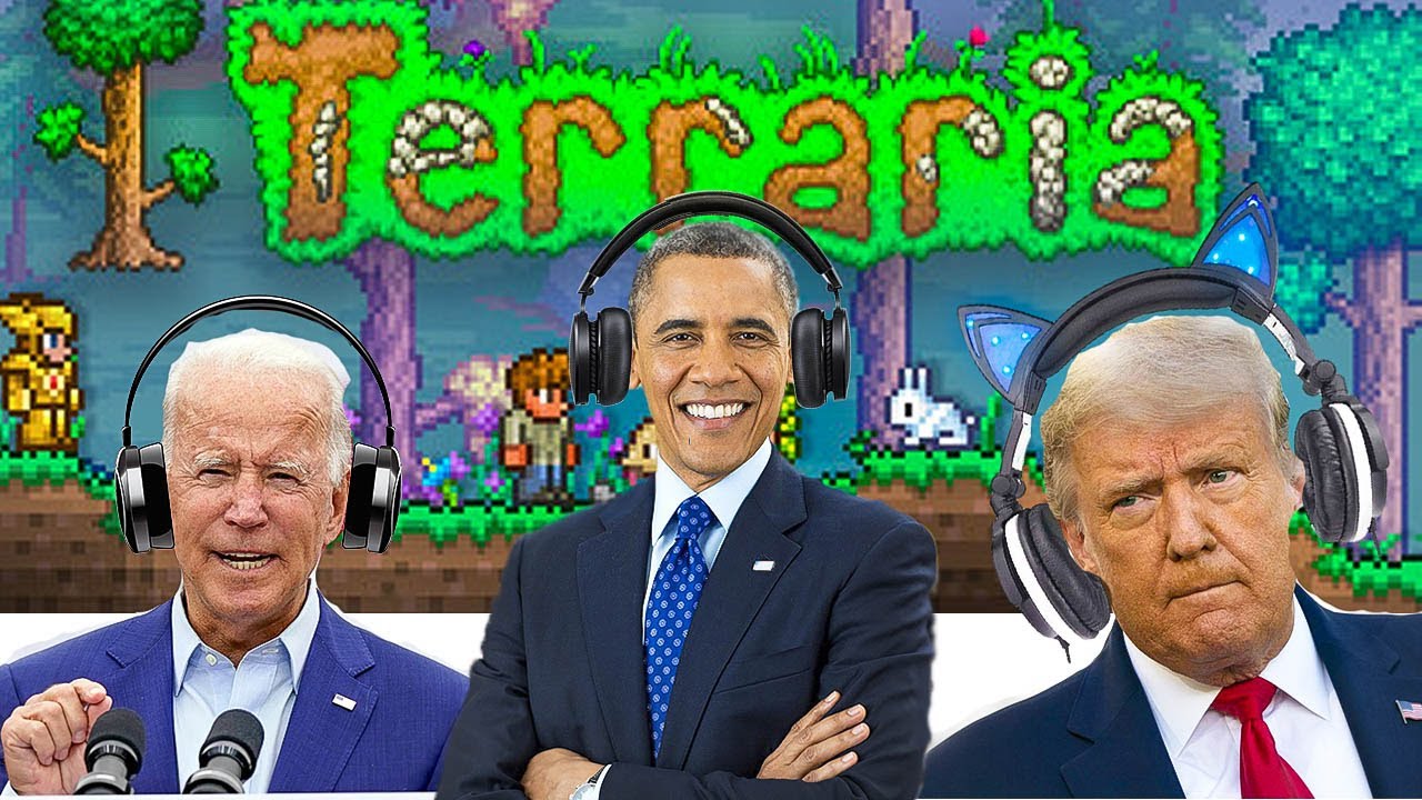 Trump, Biden and Obama Play Terraria (Voice Meme) - YouTube