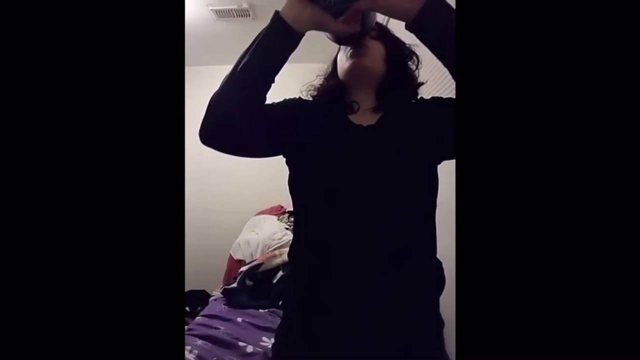 Girl chug Pepsi with burps - YouTube