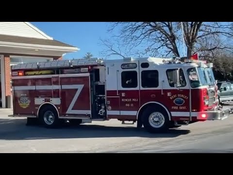 West Hurley fire department rescue engine 66-11 & utility 66-15 ...
