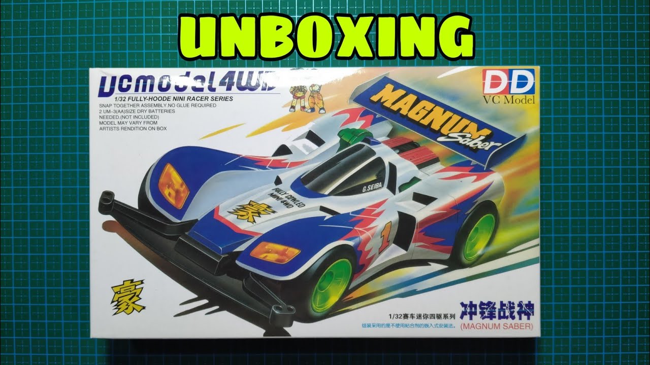 [ミニ四駆] TAMIYA MAGNUM SABER || UNBOXING MINI4 WD LETS AND GO || TAMIYA ...
