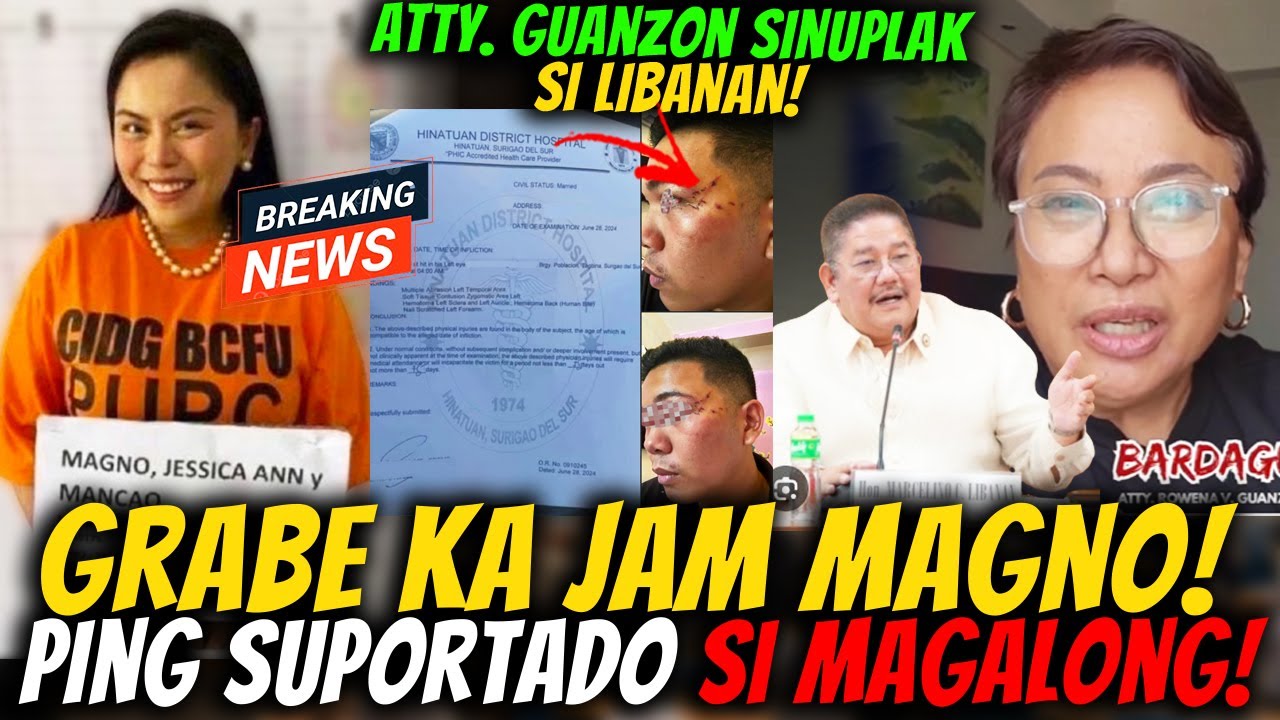 GRABE KA JAM MAGNO! SEN PING SUPORTADO SI MAGALONG! ATTY GUANZAON ...