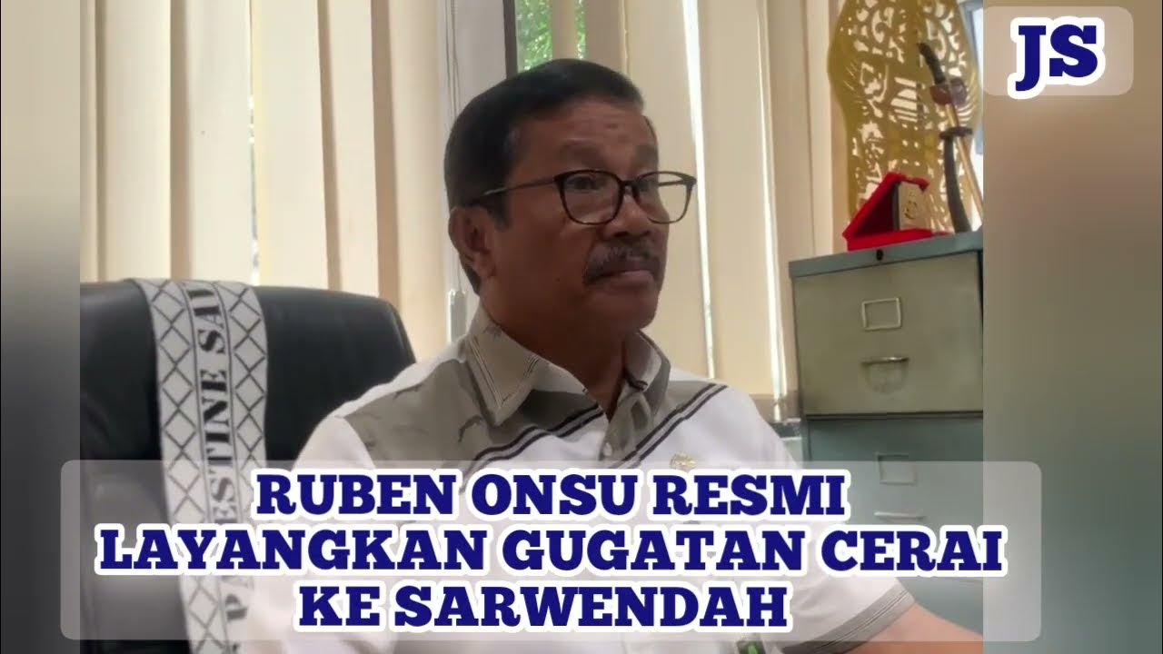 RUBEN ONSU RESMI GUGAT CERAI SARWENDAH - YouTube