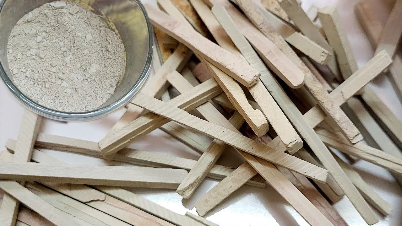 Slate Pencils Crushed Into Powder😋Slate pencil cleaning😉Slate Bars🤩 ...