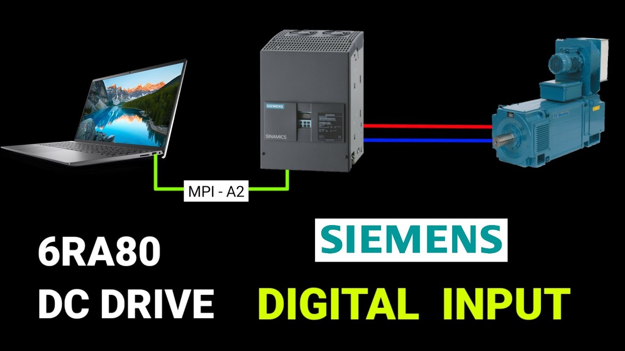 Siemens DC Drive 6RA80 Digital Inputs Setting for Start Stop, Run ...