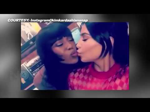 Kim Kardashian KISSES Naomi Campbell In Snapchat Video