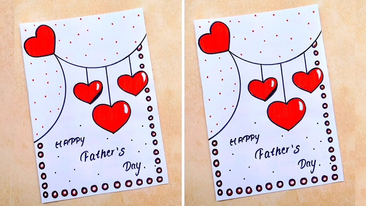 Last Minute 😍 Easy & Beautiful Father's Day Card • Father's Day Card ...