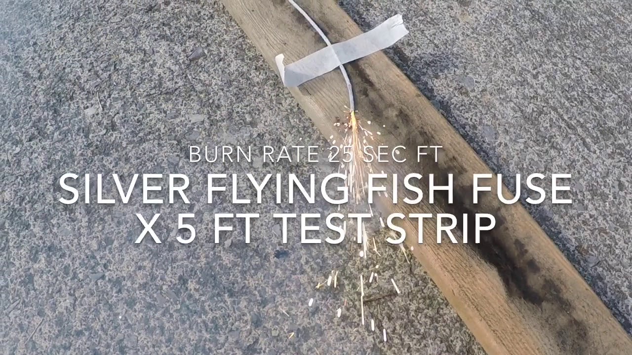 PyroCreations silver flying fish fuse video review - YouTube