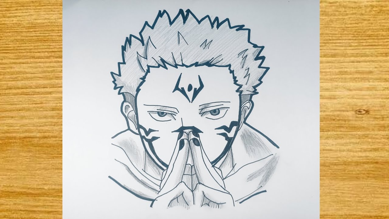 HOW TO DRAW SUKUNA DOMAIN EXPANSION | STEP BY STEP - YouTube