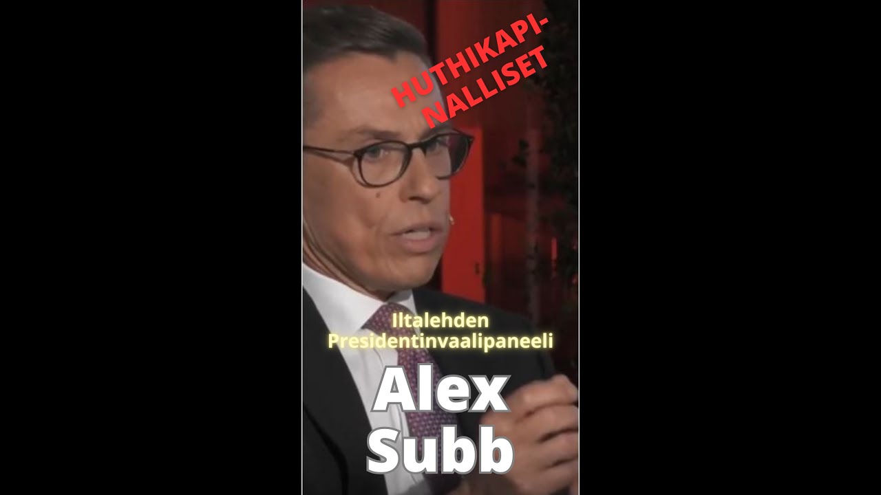 Alexander Stubb ja Punainen meri, Huthikapinalliset. Iltalehden ...