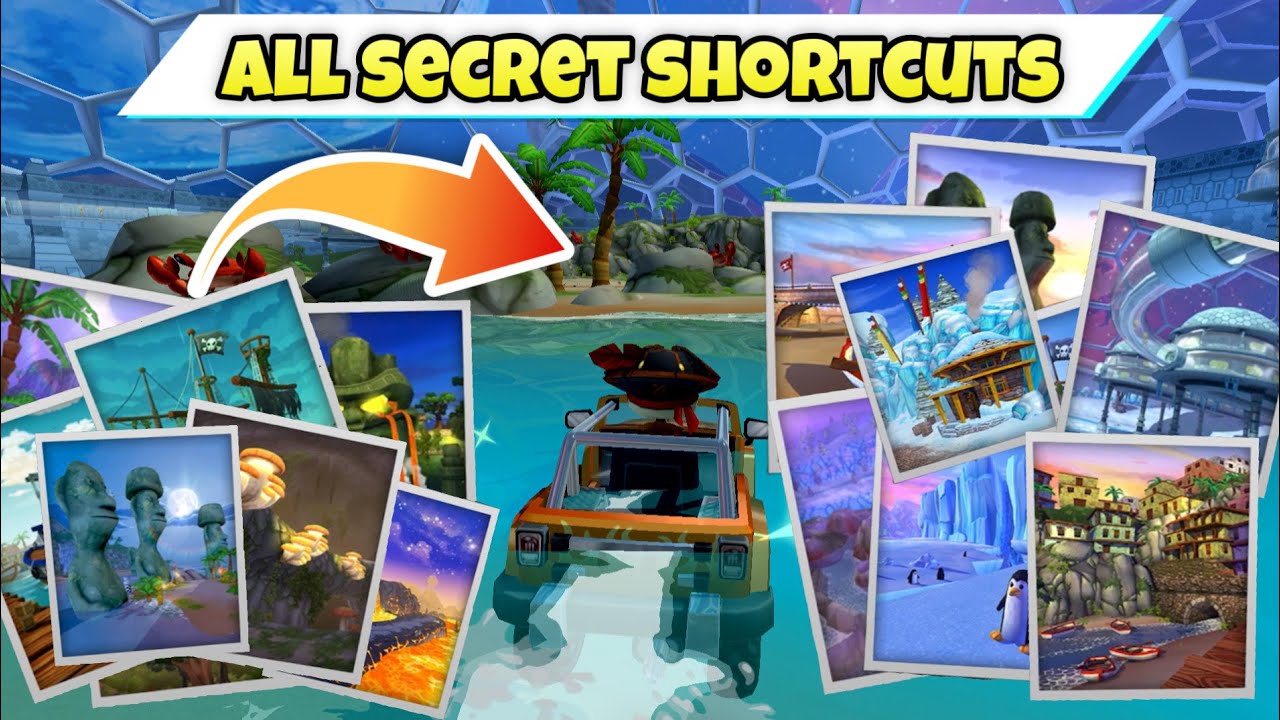 All Shortcuts BB Racing 2 | All Map 🗺 Secret Shortcuts | Beach Buggy ...
