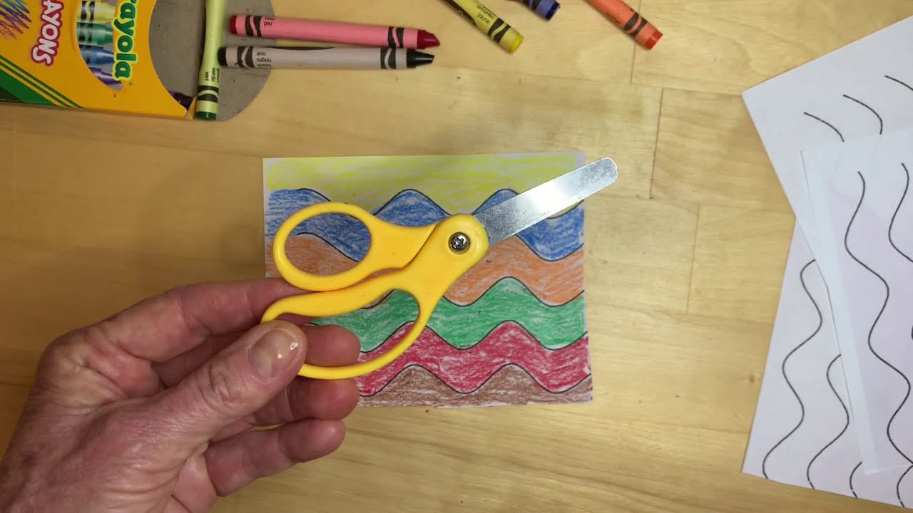 Using Scissors to Cut Wavy Lines - YouTube