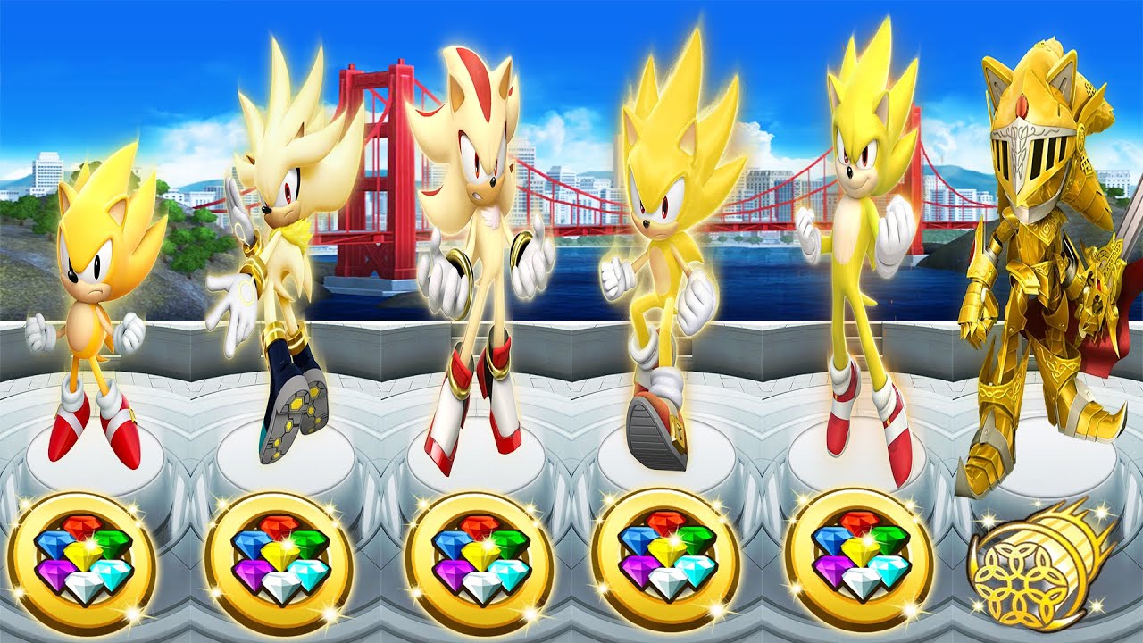 Sonic Forces Speed Battle - All Super Runners + Excalibur Sonic ...