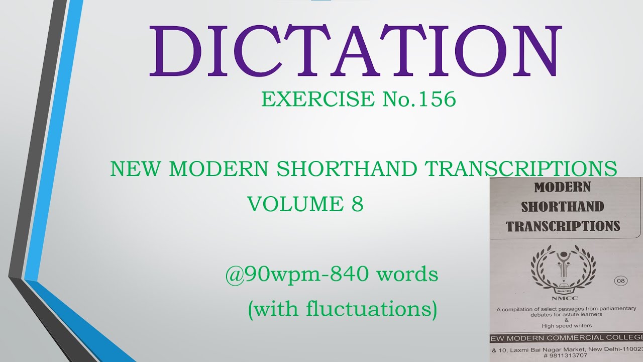 80 WPM, Shorthand Dictation, Modern Shorthand Transcription, Volume 8 ...