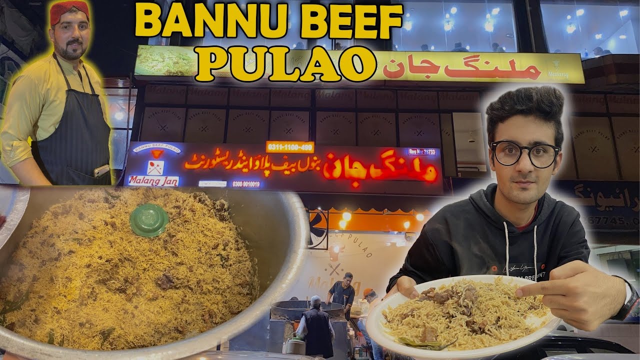 Malang Jan Bannu Beef Pulao | Street Food Islamabad | Heavy😲 75KG Rice ...