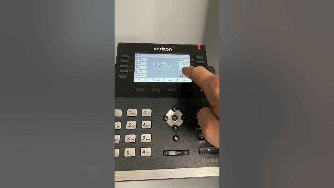 Setting up a intercom speed dial on the Yealink T46 Verizon OneTalk Desk Phone - YouTube
