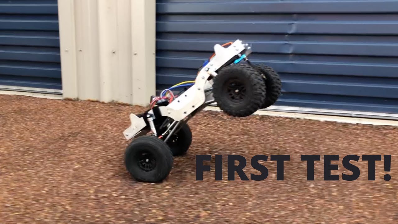 Homemade RC Crawler Part 4|Transfer Case and First Test - YouTube