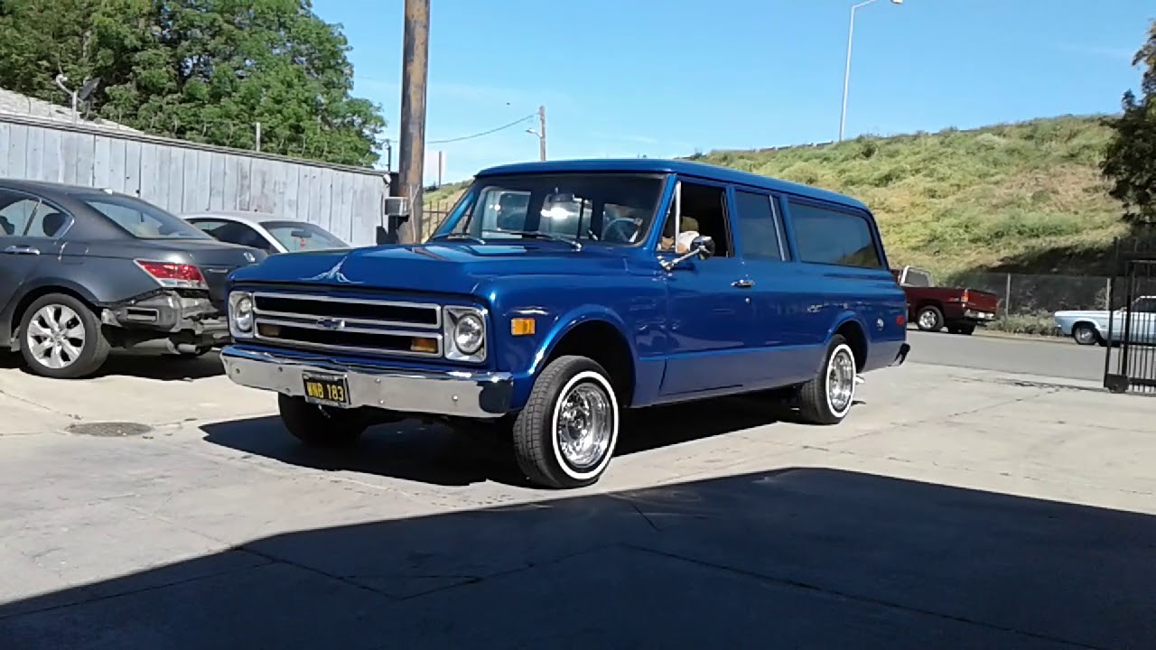Old school 68 suburban air ride Cinco de Mayo - YouTube