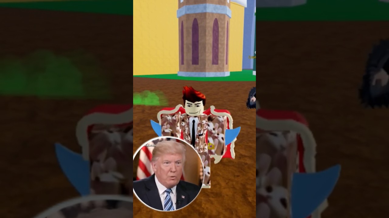When Donald Trump pla Blox fruits roblox... 😨 - YouTube