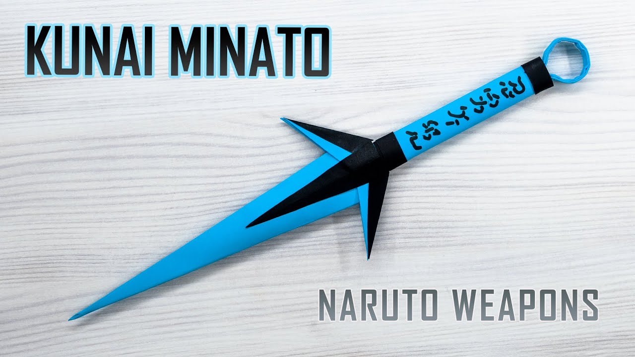 Making a Paper KUNAI Inspired by Naruto - From Anime to Reality - YouTube