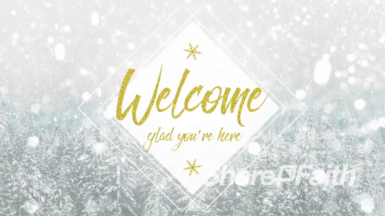 Christmas Backgrounds: Winter Communion Welcome Video - YouTube