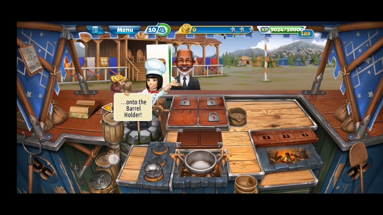 Cooking Fever : The Medieval Fair: New restaurant : Level 01: Tutorial ...