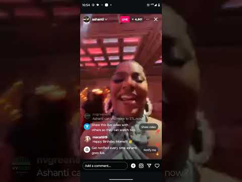 ASHANTI IG LIVE
