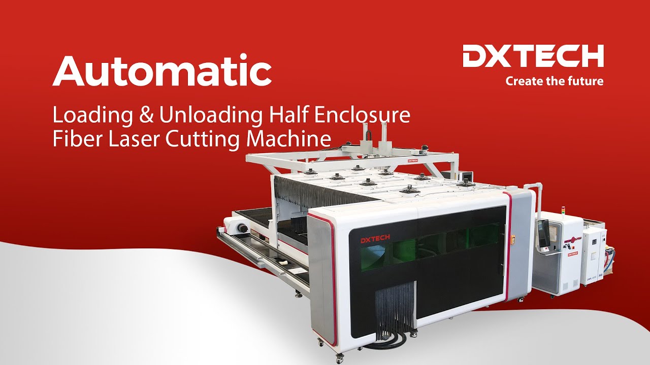 Automatic Loading and Unloading Half Enclosure Fiber Laser Cutting ...