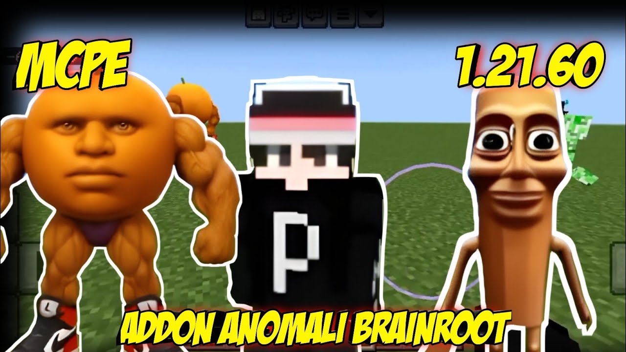 Showcase Addon Anomali Brainroot MCPE Minecraft Indonesia - YouTube
