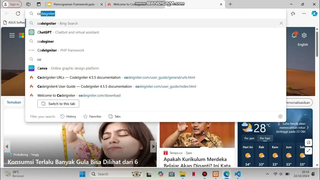 cara instal codeigniter 4 - YouTube
