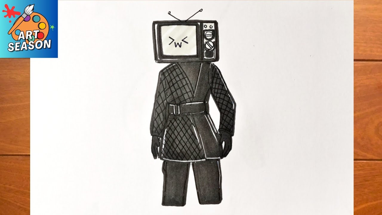 How to Draw TV Woman from Skibidi Toilet - YouTube