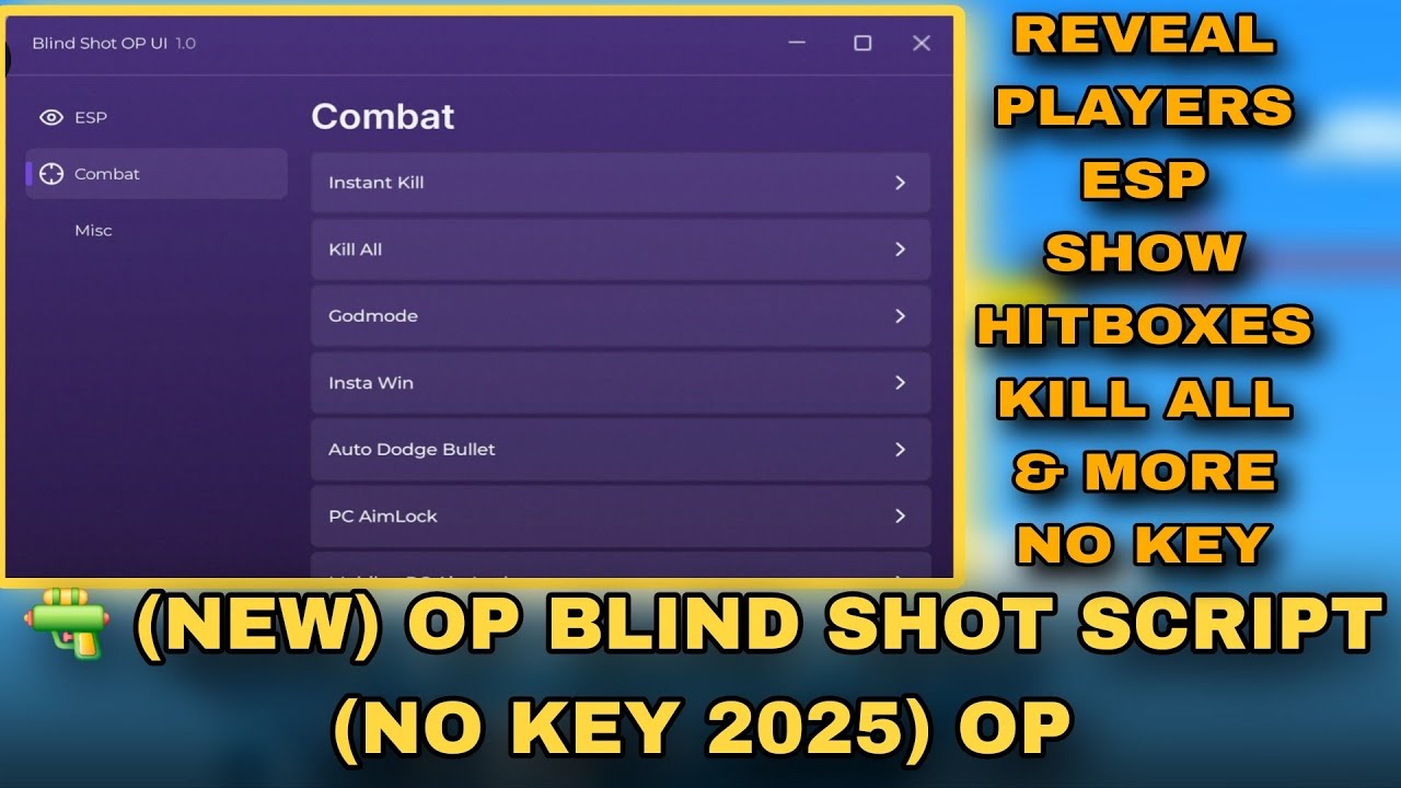 👁️ (NEW) OP Blind Shot Script | Reveal Players, Kill All, Godmode, ESP ...