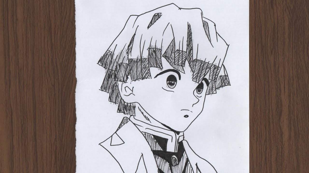 How To Draw Zenitsu Agatsuma | Anime Drawing Tutorial Easy step by step ...