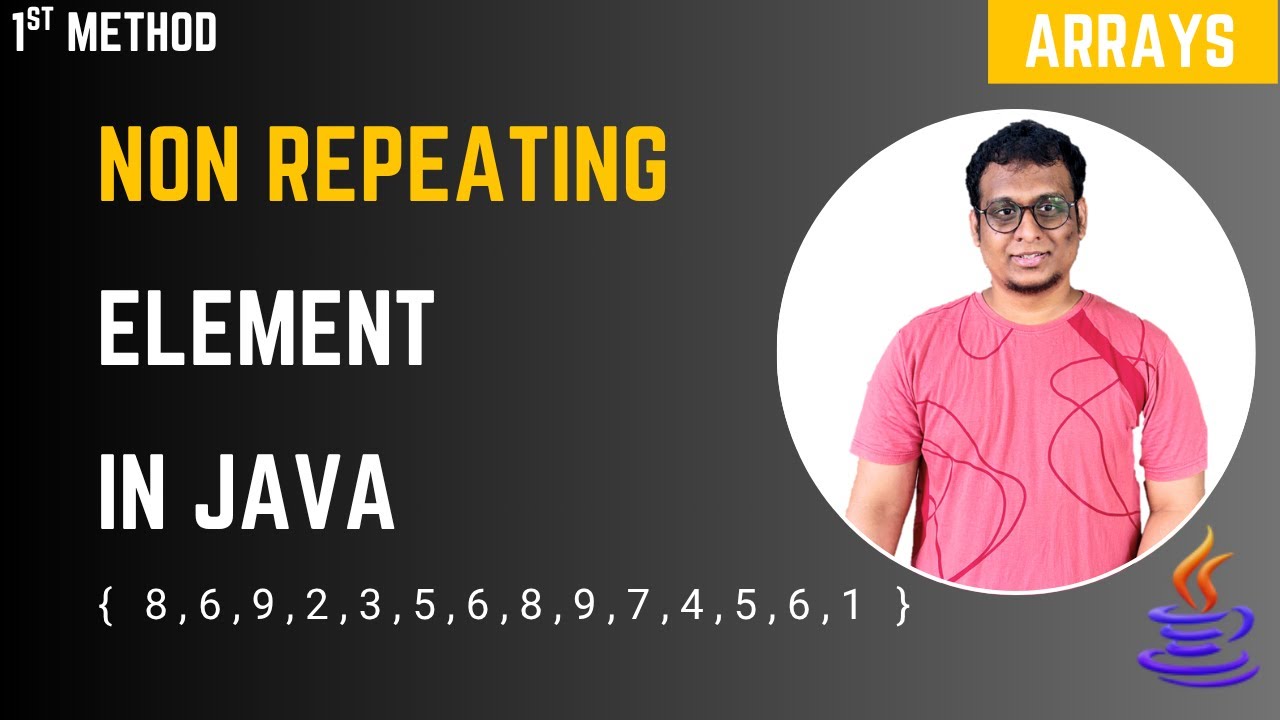 Write a Java Program to Find Non - Repeating Element ??? - YouTube