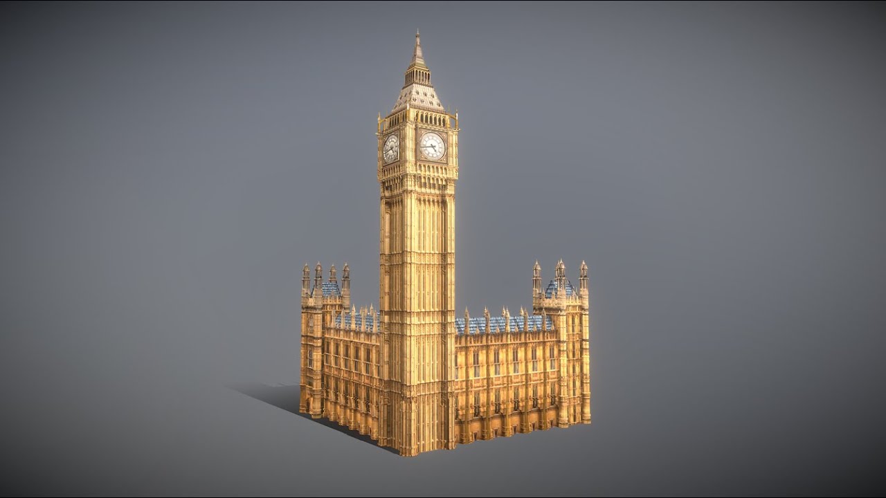 3D Model - Big Ben - Downloadable - YouTube