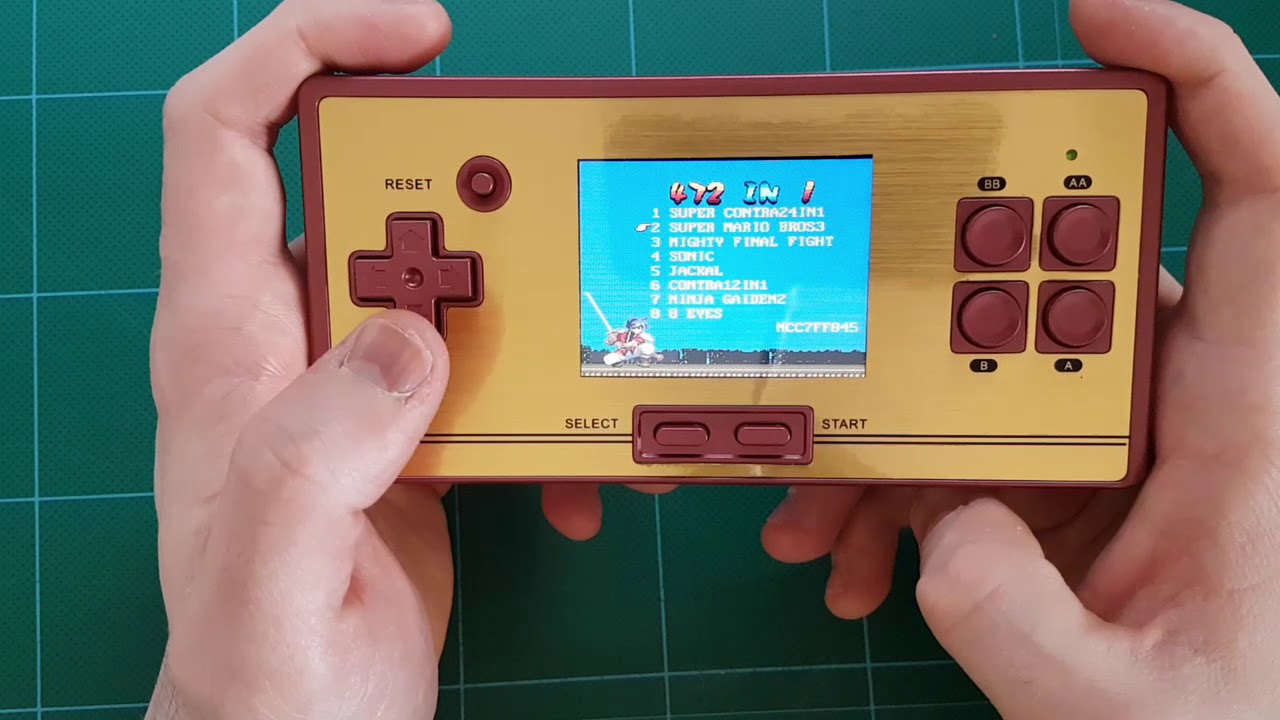 Portable NES console 472 games FC Pocket review - YouTube